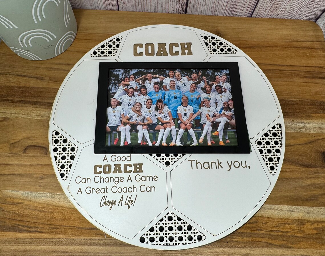 Soccer Coach Gift From Team, Soccer Coach Picture Frame, Coach Gift ...
