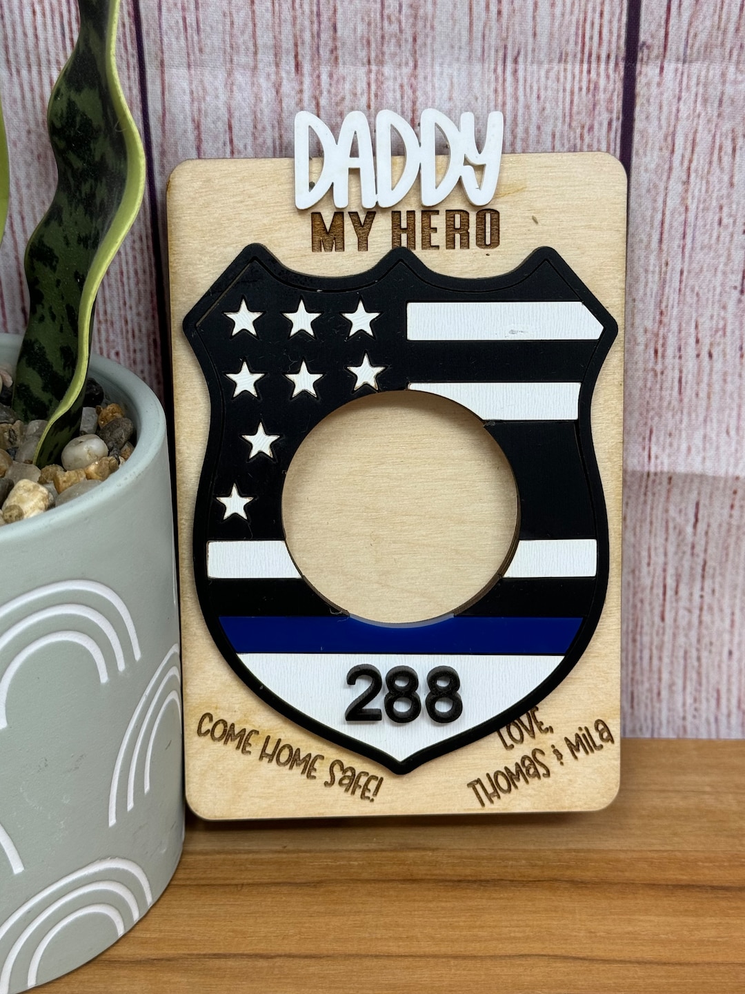 Police Visor Clip Frame, Police Badge Gift Visor Clip, Visor Clip for ...