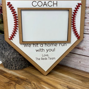 Baseball Coach Sign, Baseball Home Plate Sign, Baseball Coach Gift ...