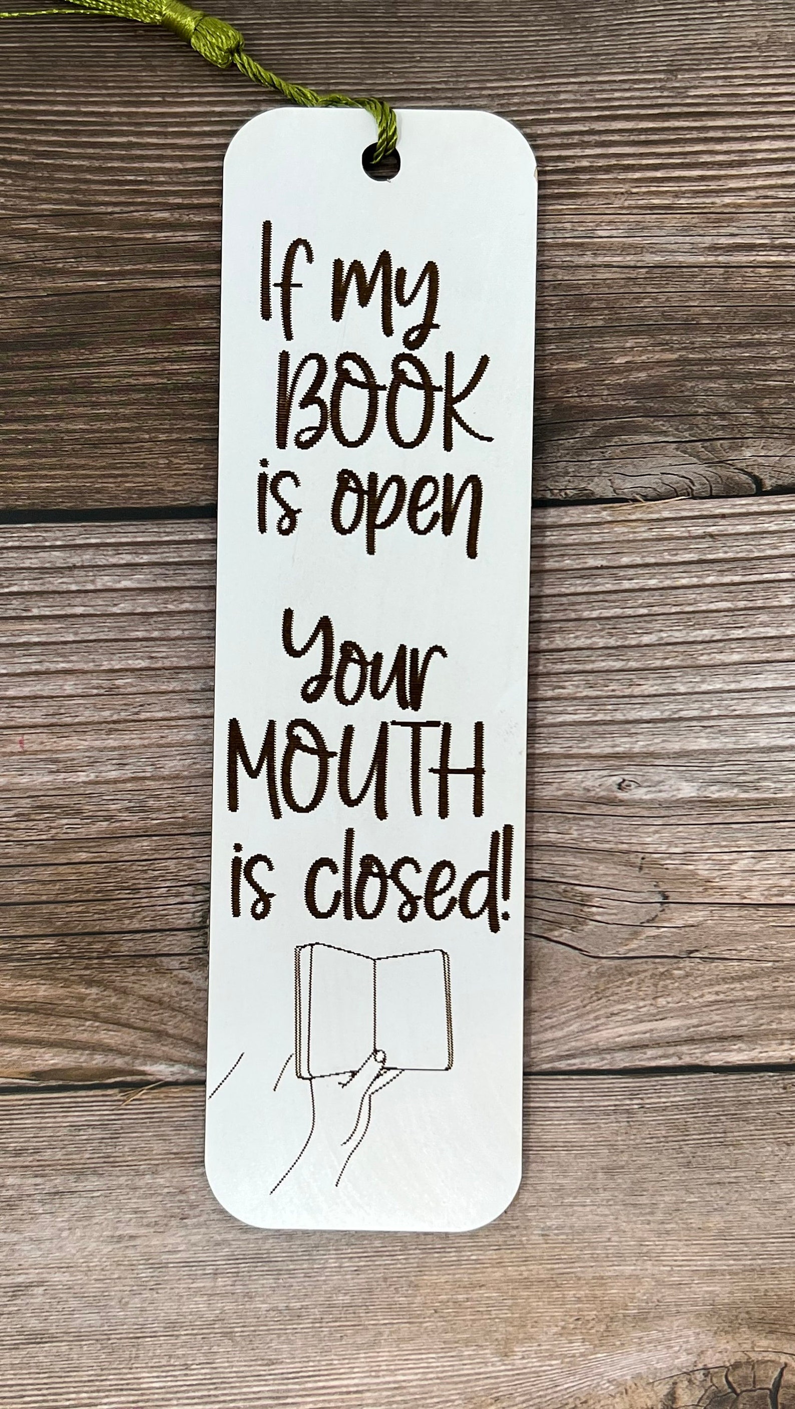 Shhh Im Reading Bookmark Gift for Reader Cute Bookmark for - Etsy