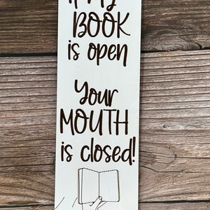 Shhh I’m Reading Bookmark, Gift for Reader, Cute Bookmark for Women ...