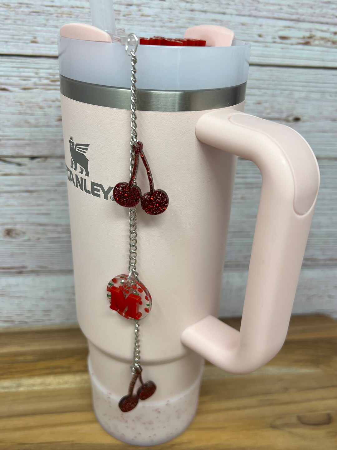 Straw Charms for Stanley, Cherry Straw Topper, Stanley Cup Charm ...