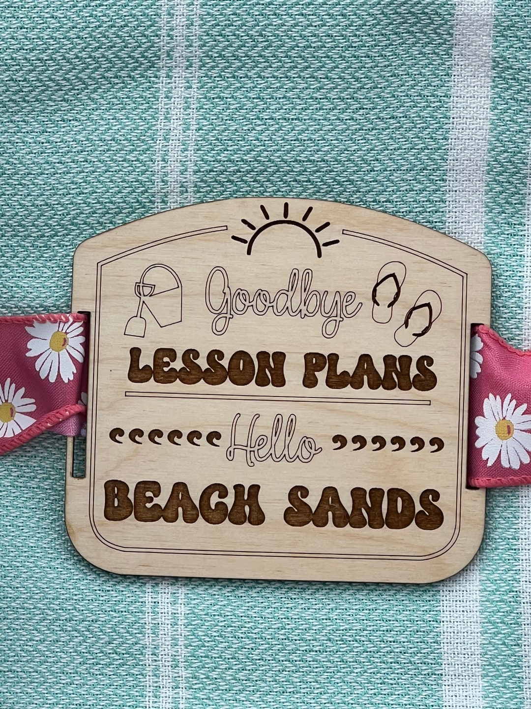 Beach Towel Tags, Teacher Appreciation Gift, End of School Year Gift ...