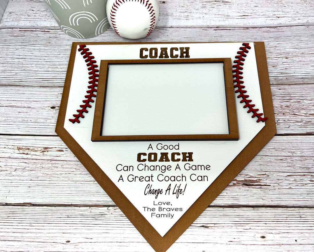 Baseball Coach Sign, Baseball Home Plate Sign, Baseball Coach Gift ...