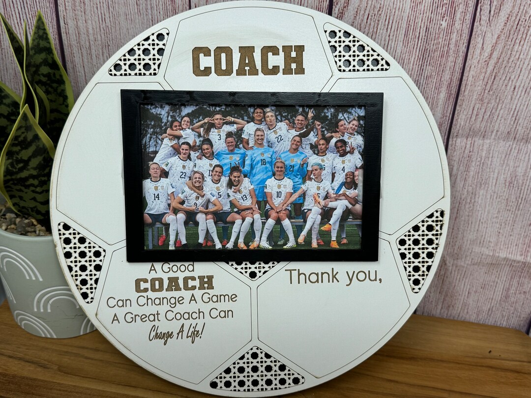 Soccer Coach Gift From Team, Soccer Coach Picture Frame, Coach Gift ...