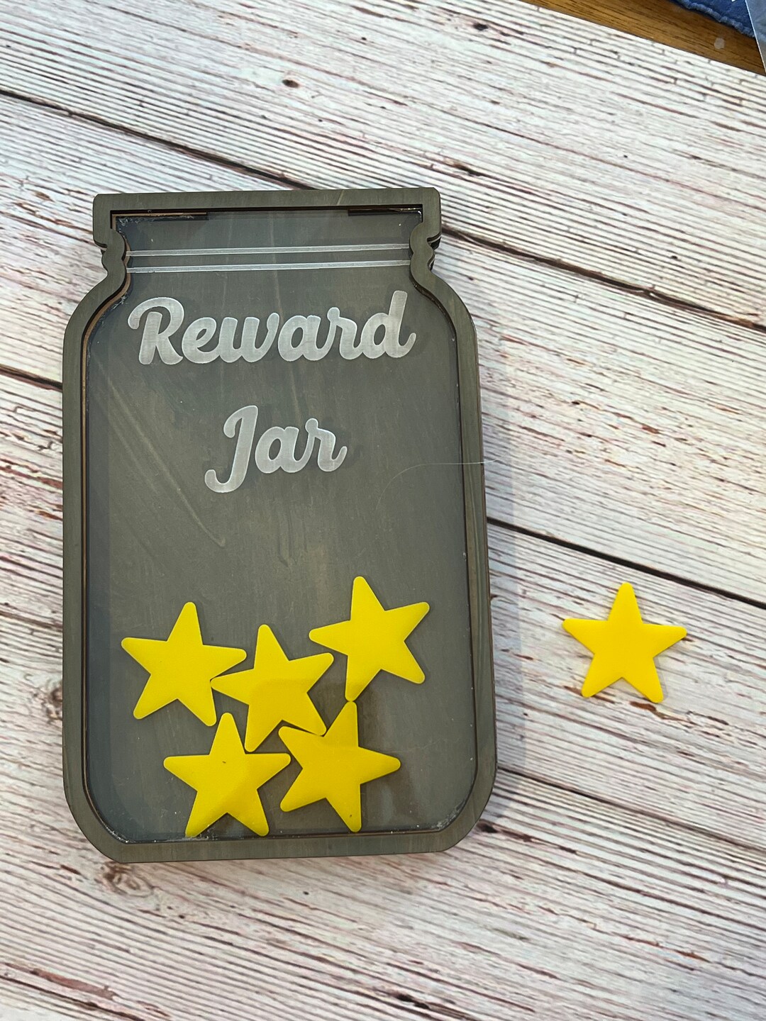 Personalized Reward Jar With Stars, Potty Training Jar, Classroom ...