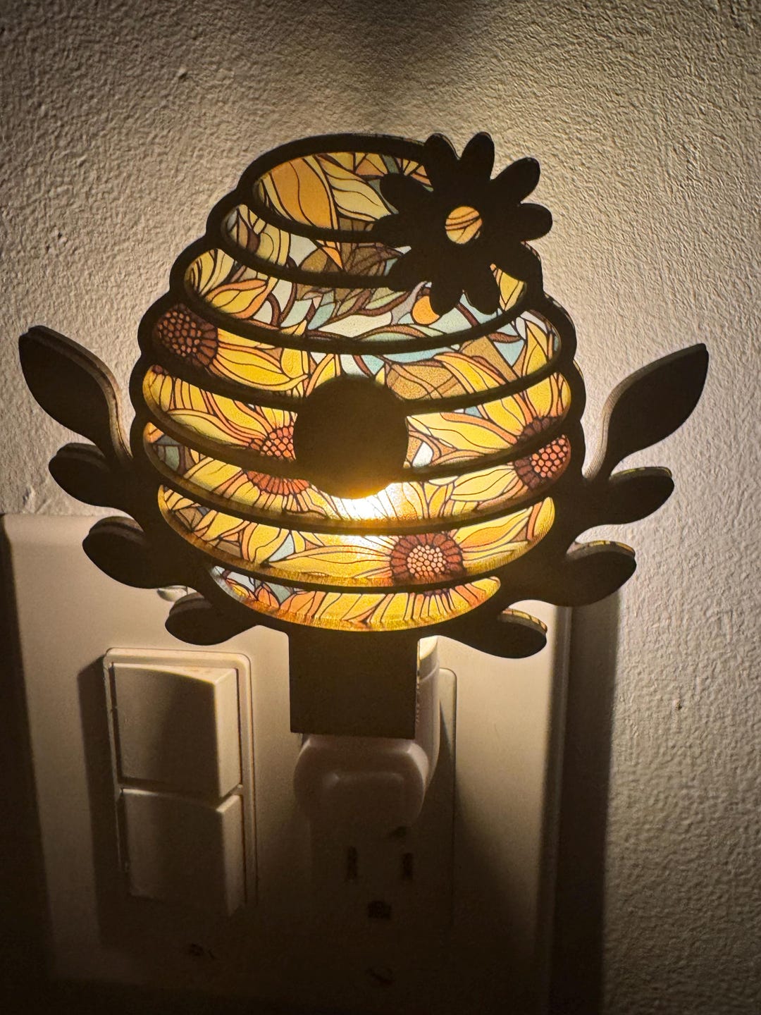 Beehive Nightlight for Kitchen, Bee Nightlight, Beehive Decorations ...