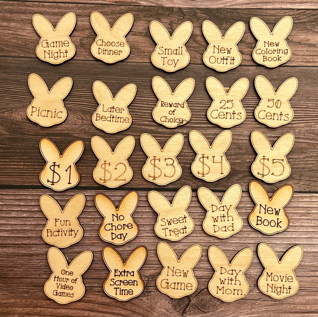 Easter Tokens, Easter Egg Tokens, Easter Bunny Tokens, Easter Bunny ...