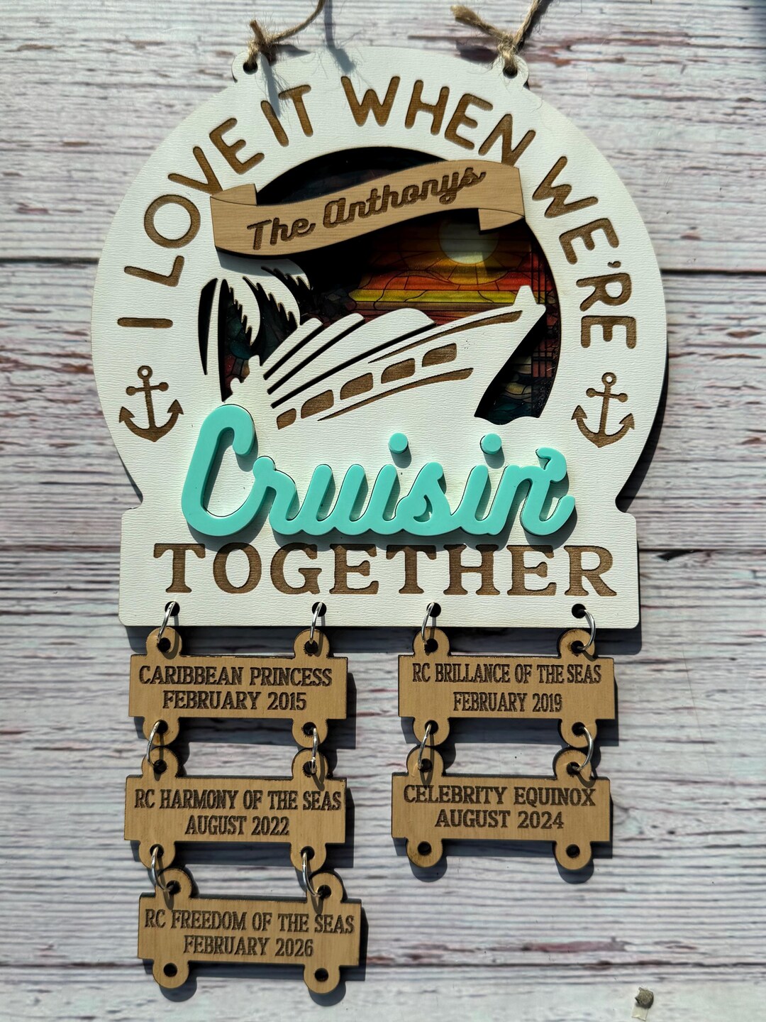 Cruise Door Sign, Cruise Door Name Magnet, Cruiser Tracker Plaque ...
