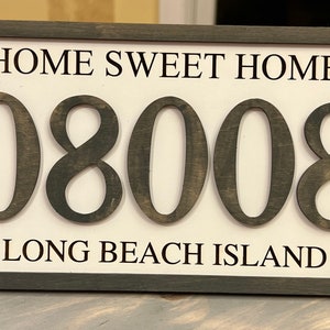 Zip Code Sign Housewarming Gift, Town Sign, Custom Town Sign, Hometown ...