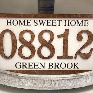 Zip Code Sign Housewarming Gift, Town Sign, Custom Town Sign, Hometown ...