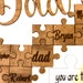 Dad Puzzle Sign, Dad Piece That Holds Us Together, Fathers Day Puzzle ...