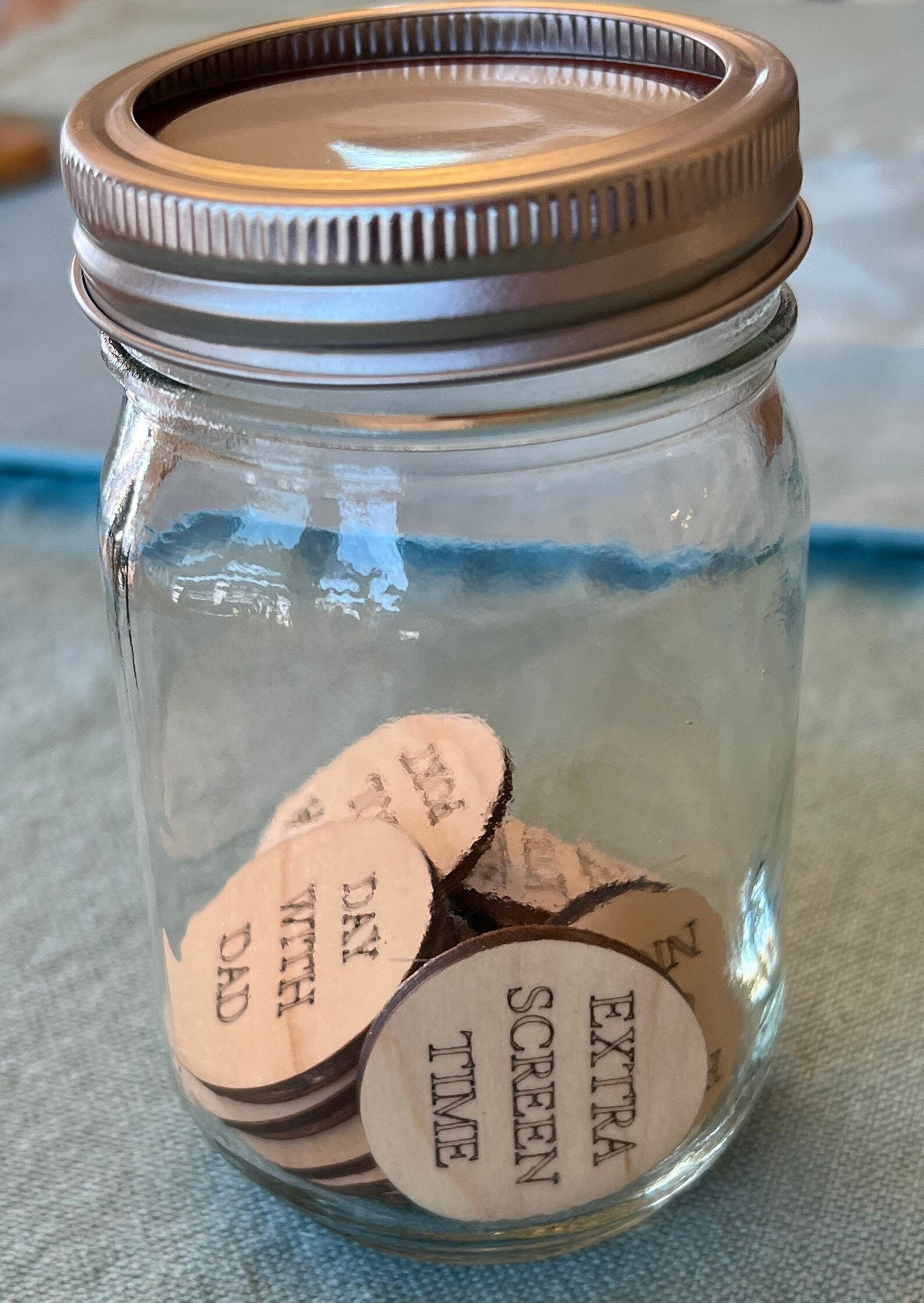 Kids Wood Reward Token, Chore Chart Rewards, Good Behavior Jar Chart ...