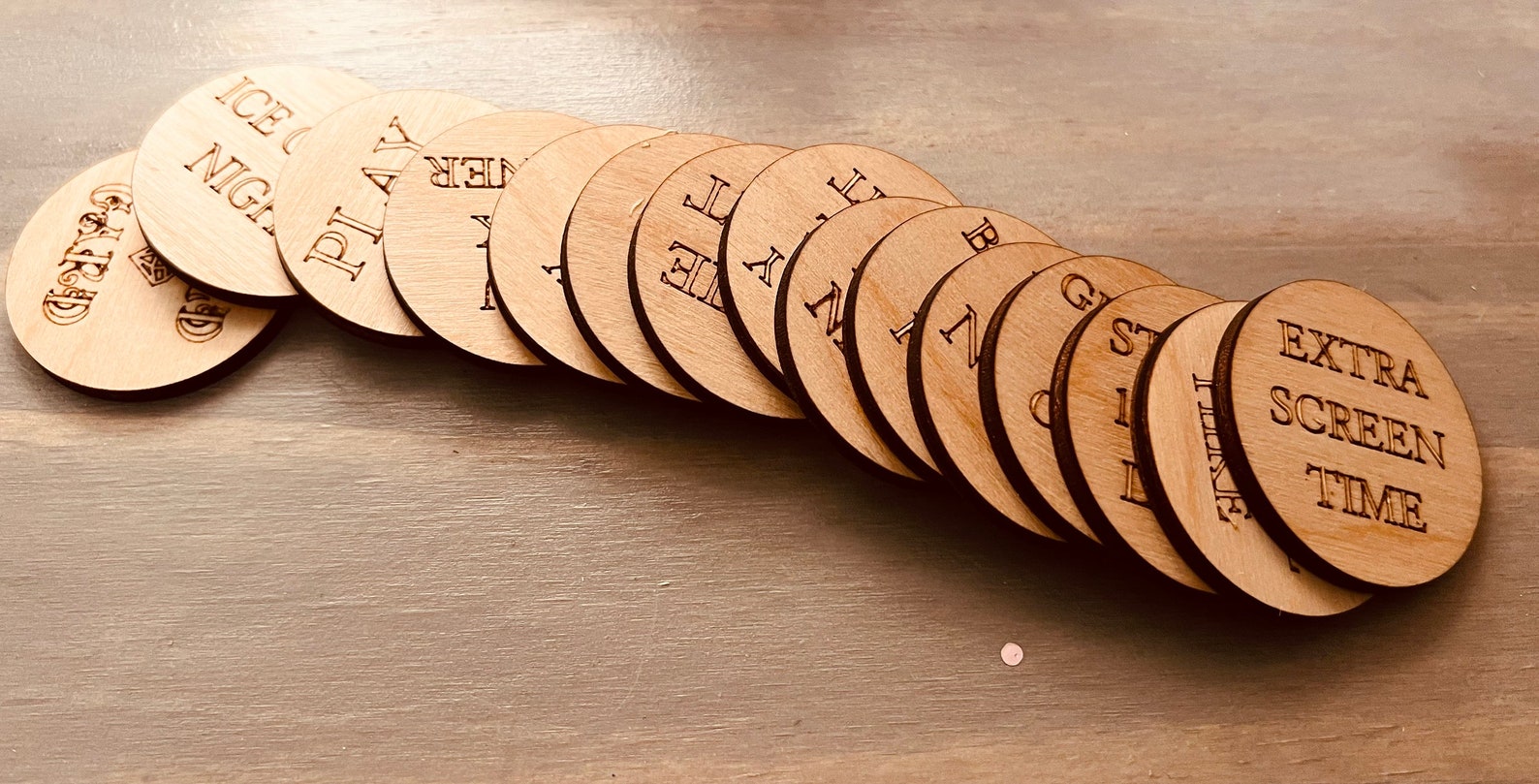 Kids Wood Reward Token, Chore Chart Rewards, Good Behavior Jar Chart ...