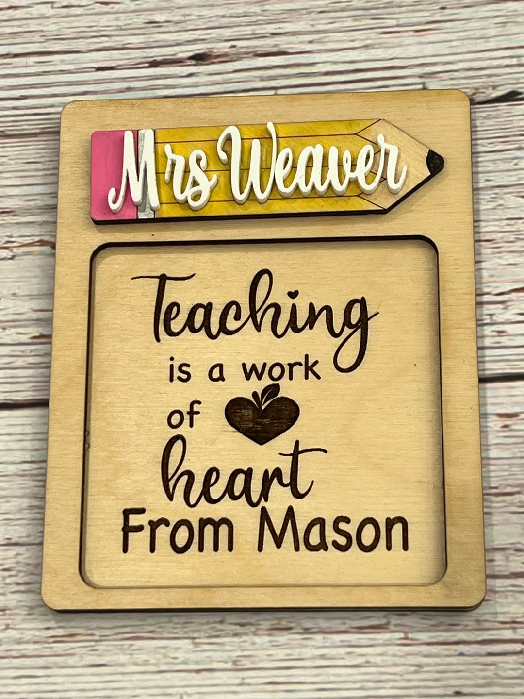 Teacher Post It Note Holder, Teacher Post It Holder, Teacher ...