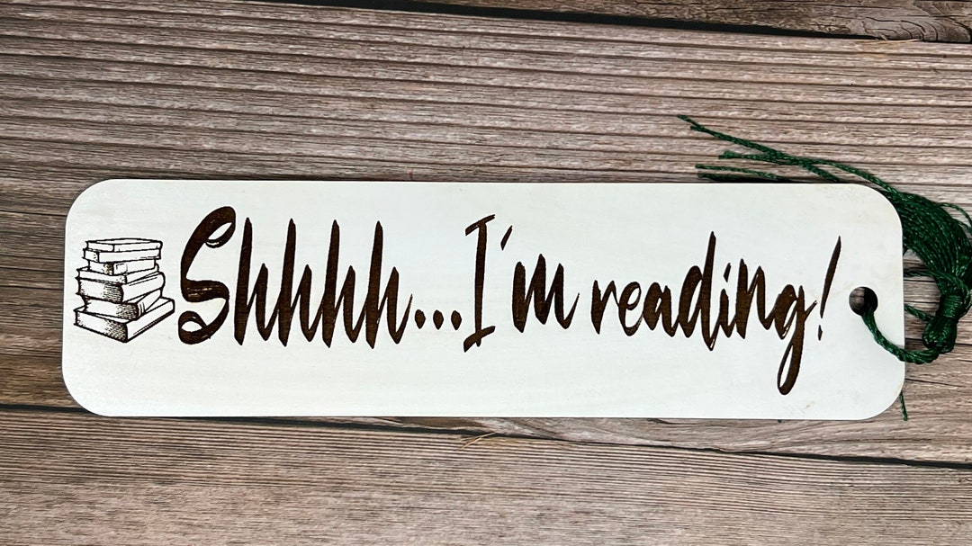 Shhh I’m Reading Bookmark, Gift for Reader, Cute Bookmark for Women ...