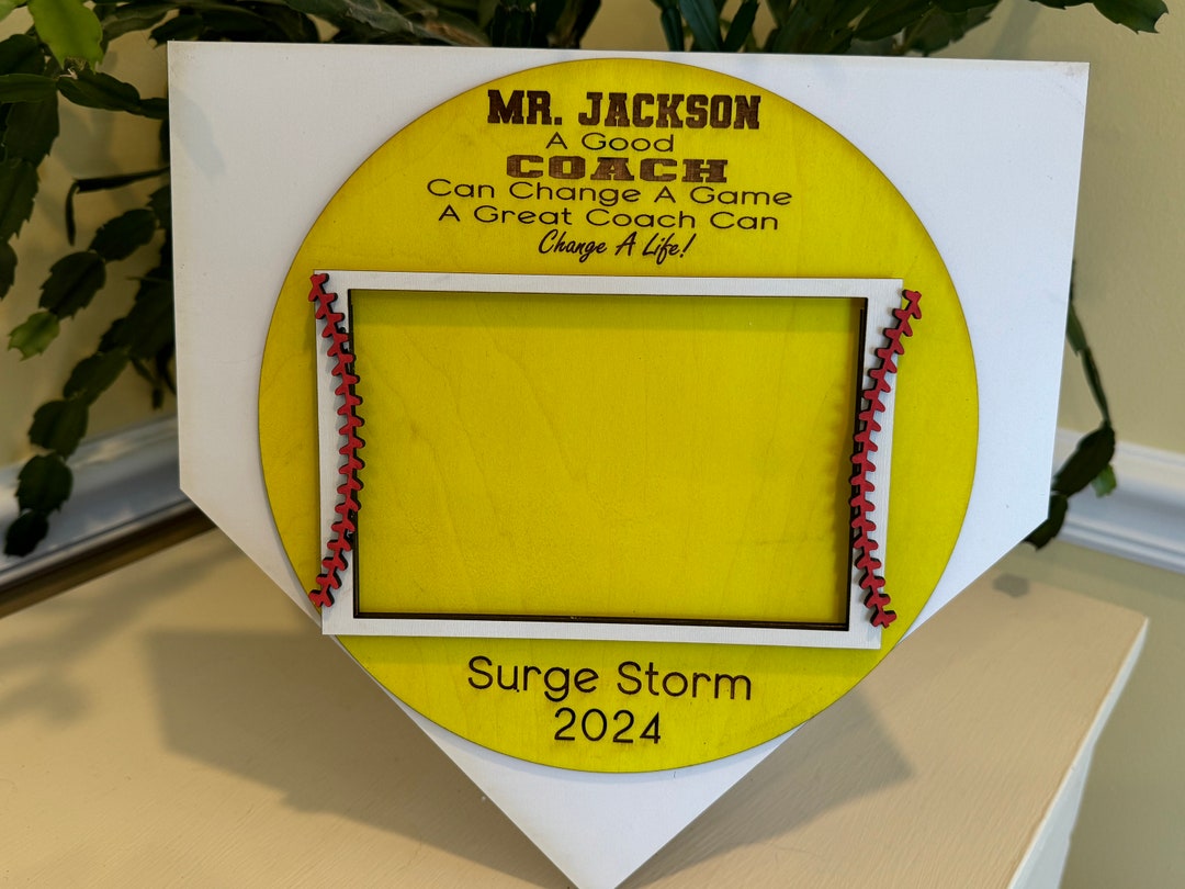 Softball Coach Sign, Softball Home Plate Sign, Softball Coach Gift ...