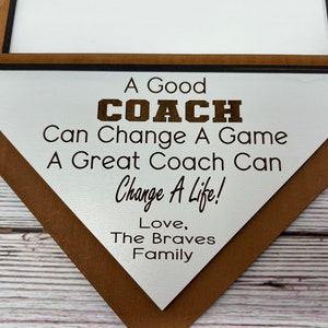 Baseball Coach Sign, Baseball Home Plate Sign, Baseball Coach Gift ...