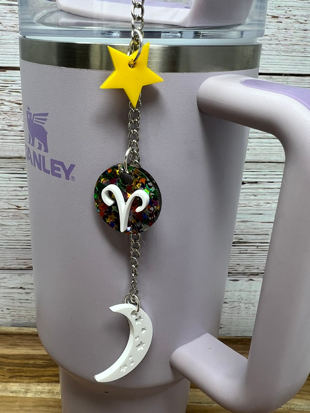 Zodiac Straw Charm for Stanley, Straw Charm Holder, Stanley Cup ...