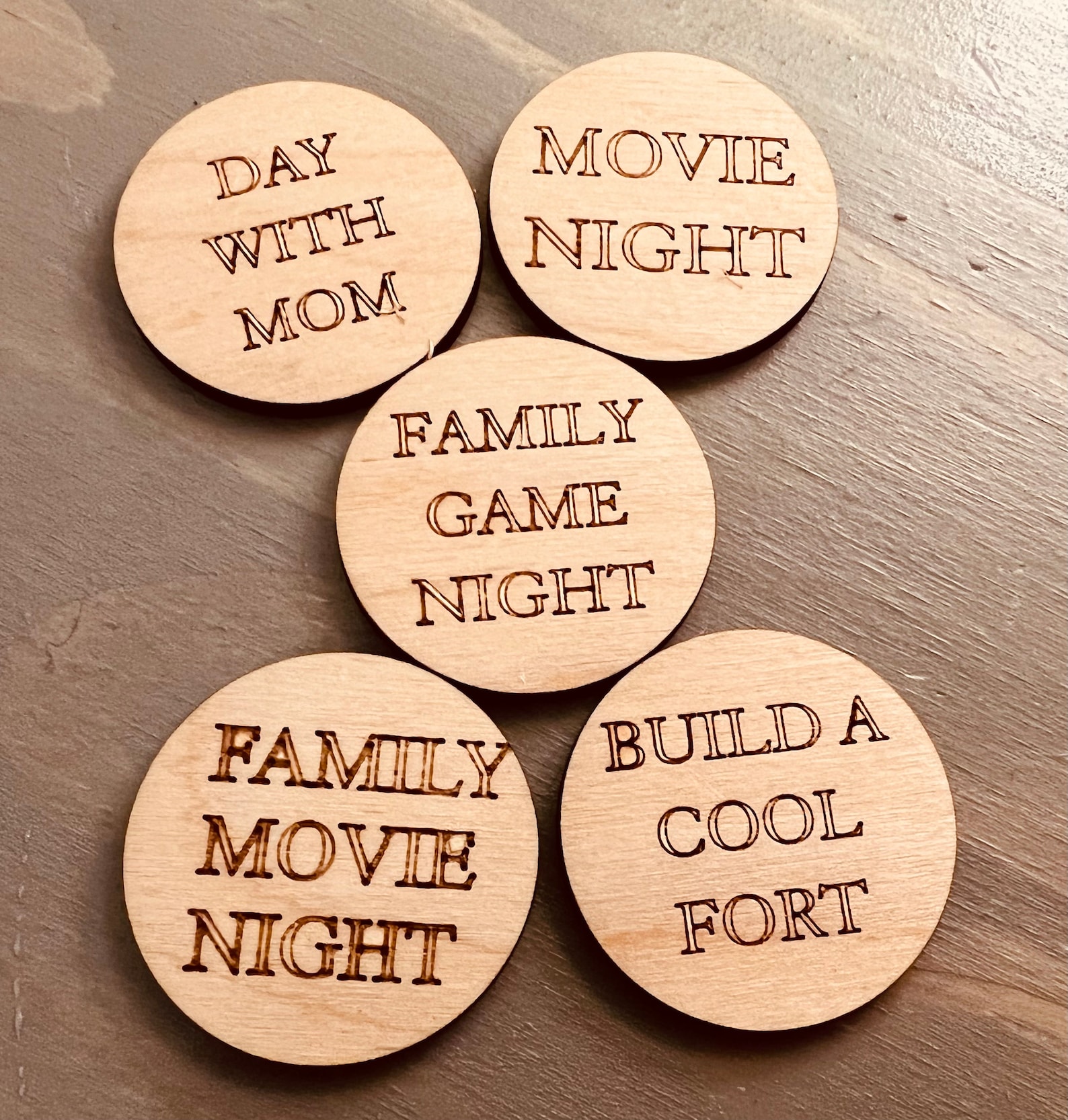 Kids Wood Reward Token, Chore Chart Rewards, Good Behavior Jar Chart ...