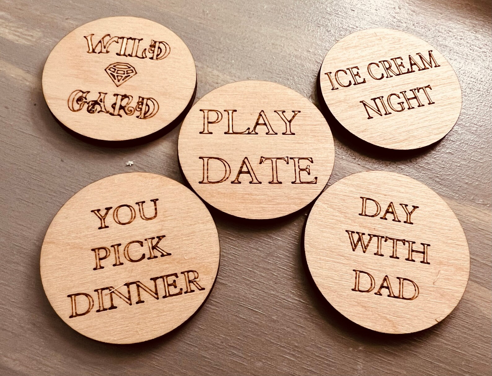 Kids Wood Reward Token, Chore Chart Rewards, Good Behavior Jar Chart ...