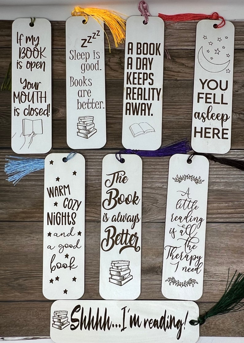 Shhh Im Reading Bookmark Gift for Reader Cute Bookmark for - Etsy
