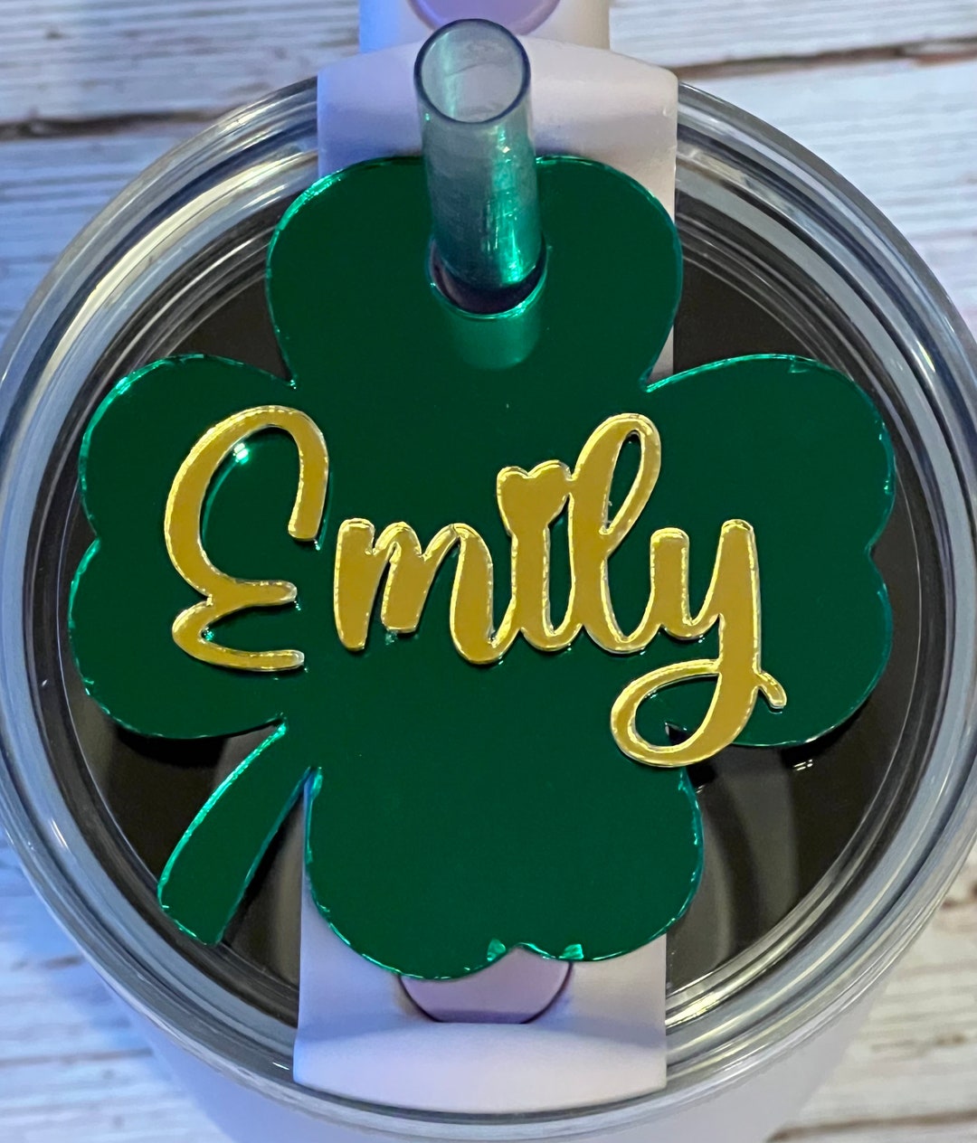 Shamrock Stanley Name Plate, Stanley Tumbler Accessories, St Patricks ...