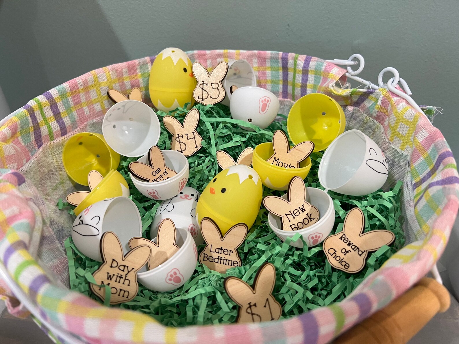 Easter Tokens Easter Bunny Tokens Easter Egg Tokens for - Etsy