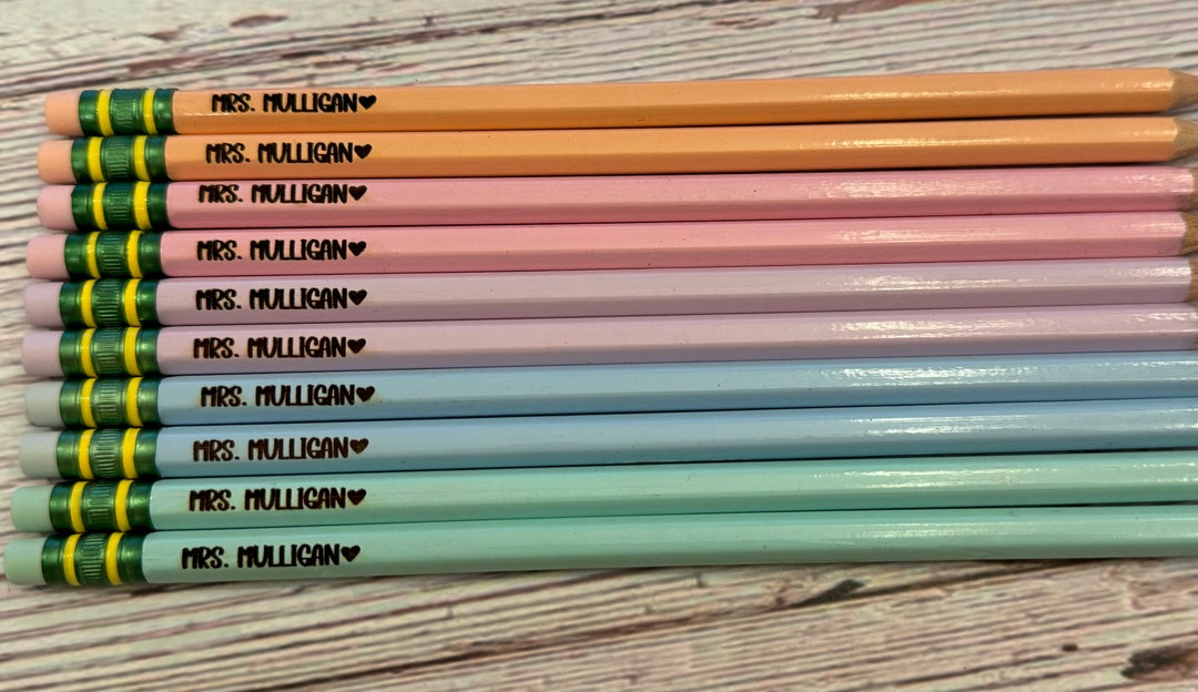 Personalized Pencils for Teachers, Engraved Pencils for Teacher ...
