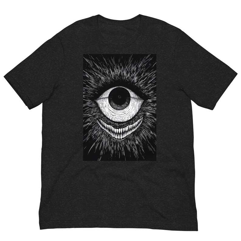 Horror Weirdcore Eyeball T-shirt Japanese Psychedelic Alt Clothing ...