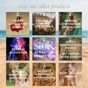 Abundance Activation Bundle: Lesson Affirmations Meditation EFT Tapping Guide Welcome Love ...