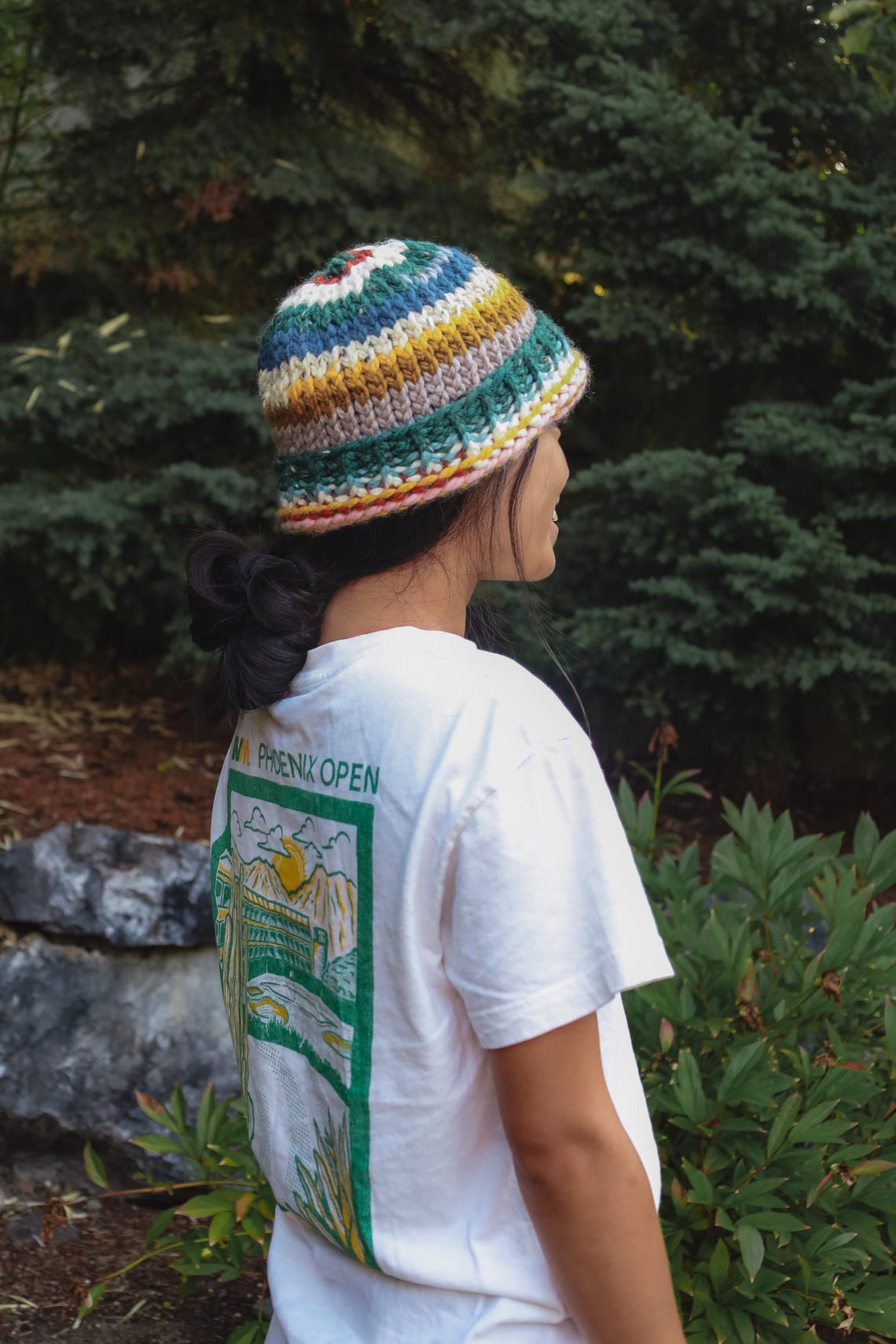 Multi-colored National Parks Scrap Yarn Knit Beanie - CUSTOMIZABLE - Etsy