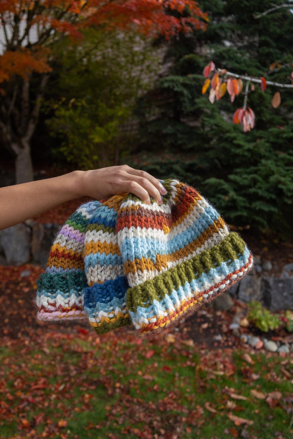 CUSTOMIZABLE, Hand Knit, Colorful, National Parks Themed, Scrap Yarn ...