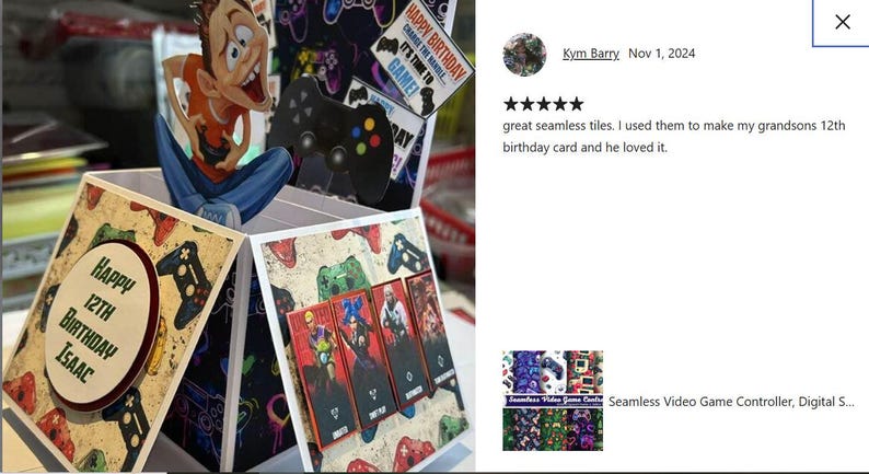 Seamless Video Game Controller, Digital Scrapbook Paper, Patterns ...