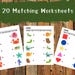 Printable Matching Worksheets, Match the Picture, Kindergarten ...