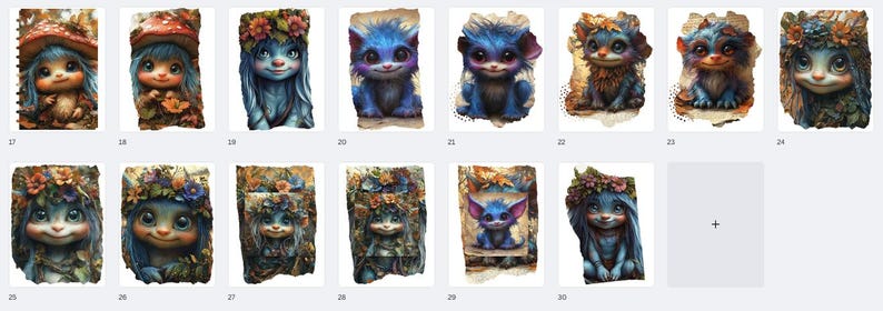 Trolls Junk Journal Kit, Fantasy Trolls Scrapbook, Printable Background ...