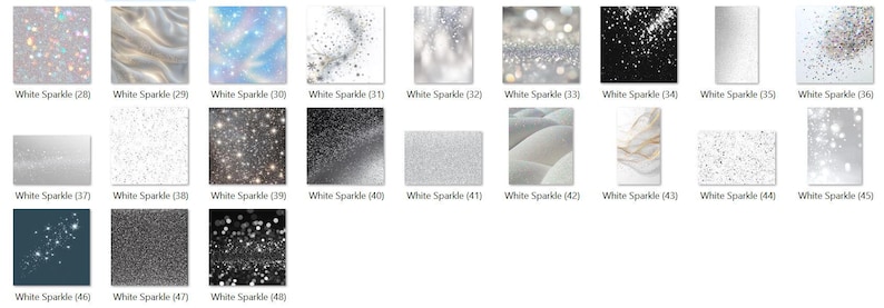 White Sparkle Overlays, Digital Clipart Graphics, Instant Download ...