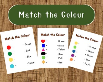 Printable Matching Worksheets, Match the Birds, Kindergarten Preschool ...
