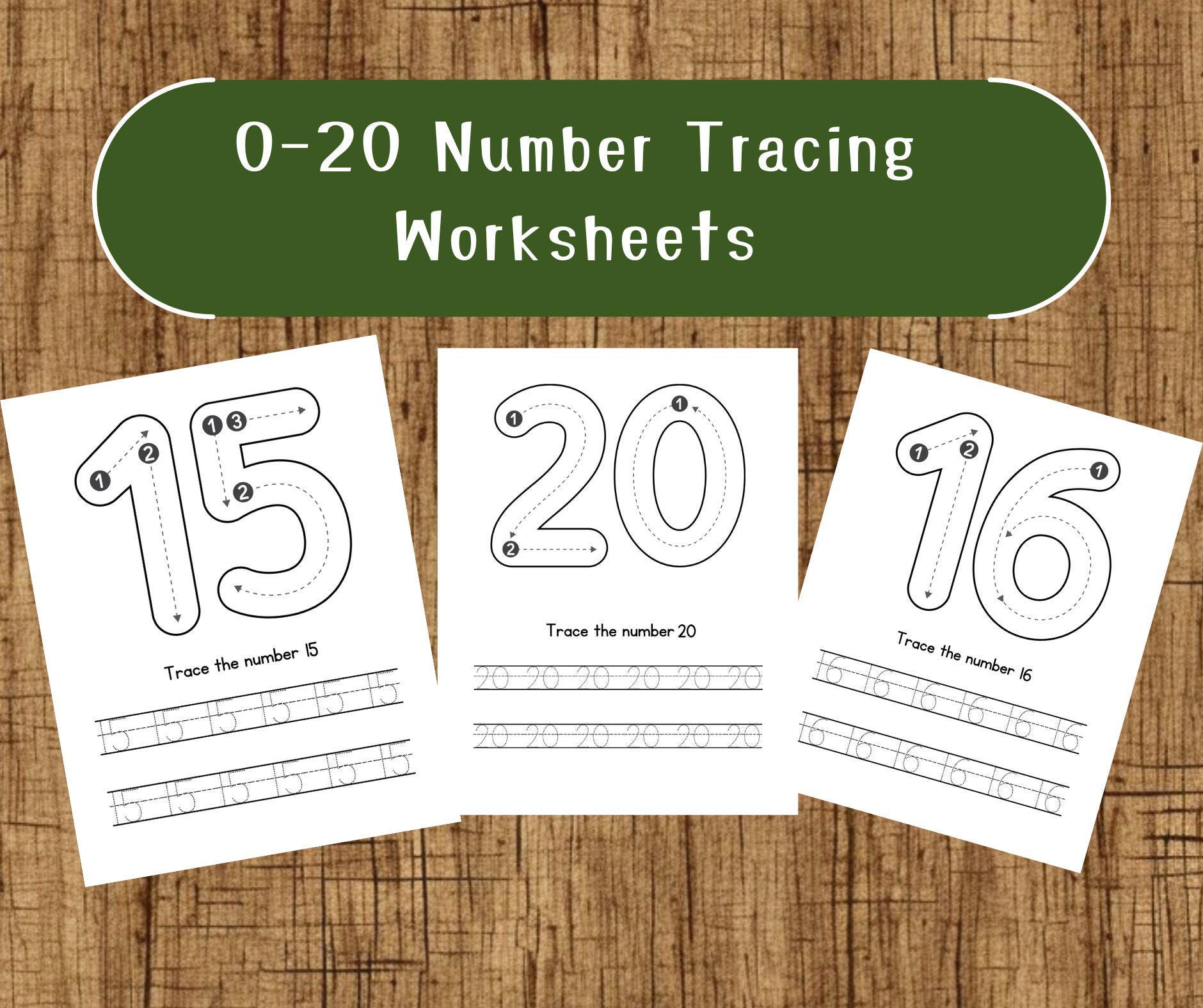 Number Tracing Worksheets, Traceable Numbers, Preschool Worksheets, 0 ...