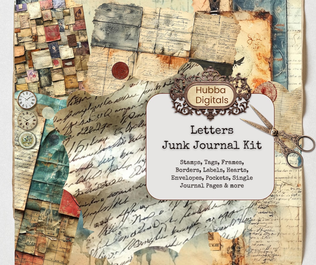 Mystery Letters Junk Journal Kit, Murder Mystery Journal Printable ...