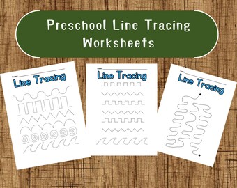 Preschool Line Tracing Worksheets, Lines Trace Pages Printable ...