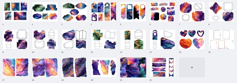 Alcohol Inks Junk Journal Kit, Digital Paper, Seamless Patterns ...