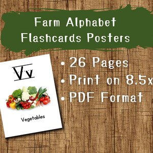 Printable Farm Theme Alphabet Posters | ABC Letters Classroom Decor ...