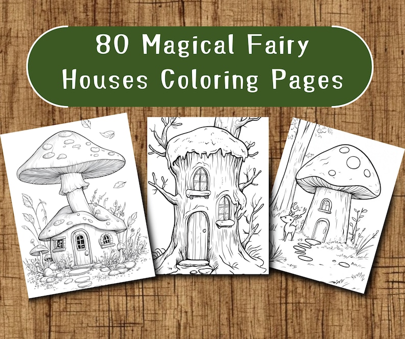 80 Enchanted Fairy House Coloring Pages, Fantasy Home Fairy Coloring ...