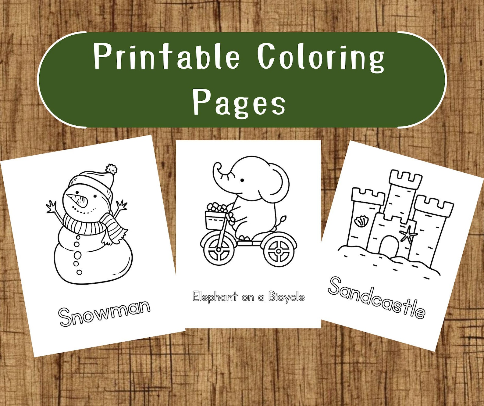 Printable Coloring Pages for Kids, Toddlers, Preschoolers, Coloring ...