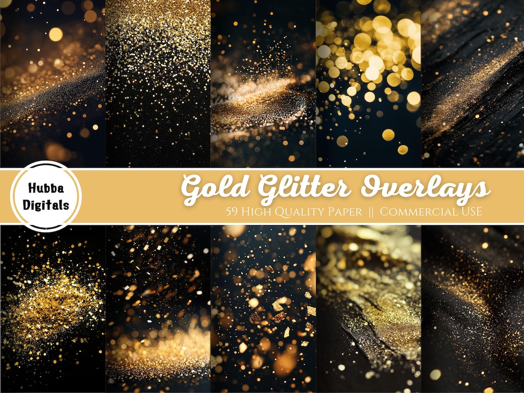59 Gold Glitter Overlays Blowing Glitter Photoshop Overlays Bokeh Effect Glitter Bokeh Dust ...