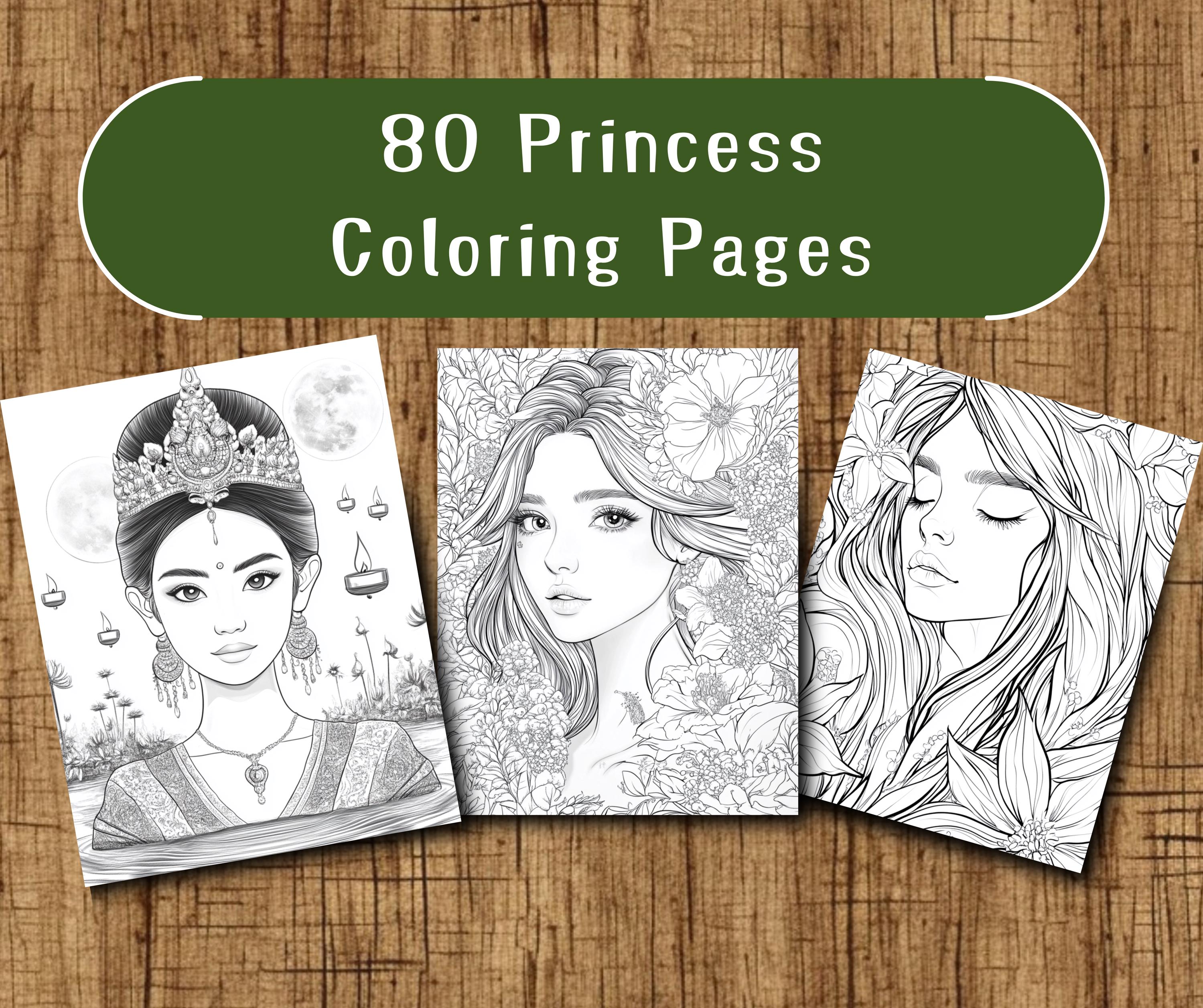Princess Coloring Book Pages, Variety of Princess Coloring Pages for ...
