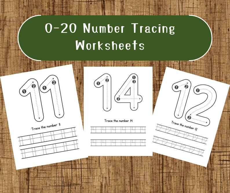 Number Tracing Worksheets, Traceable Numbers, Preschool Worksheets, 0 ...