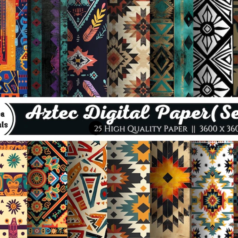 Aztec Borders - Etsy
