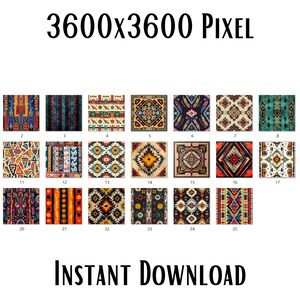 Aztec Digital Paper, 25 Aztec Seamless Pattern, Native Americans ...